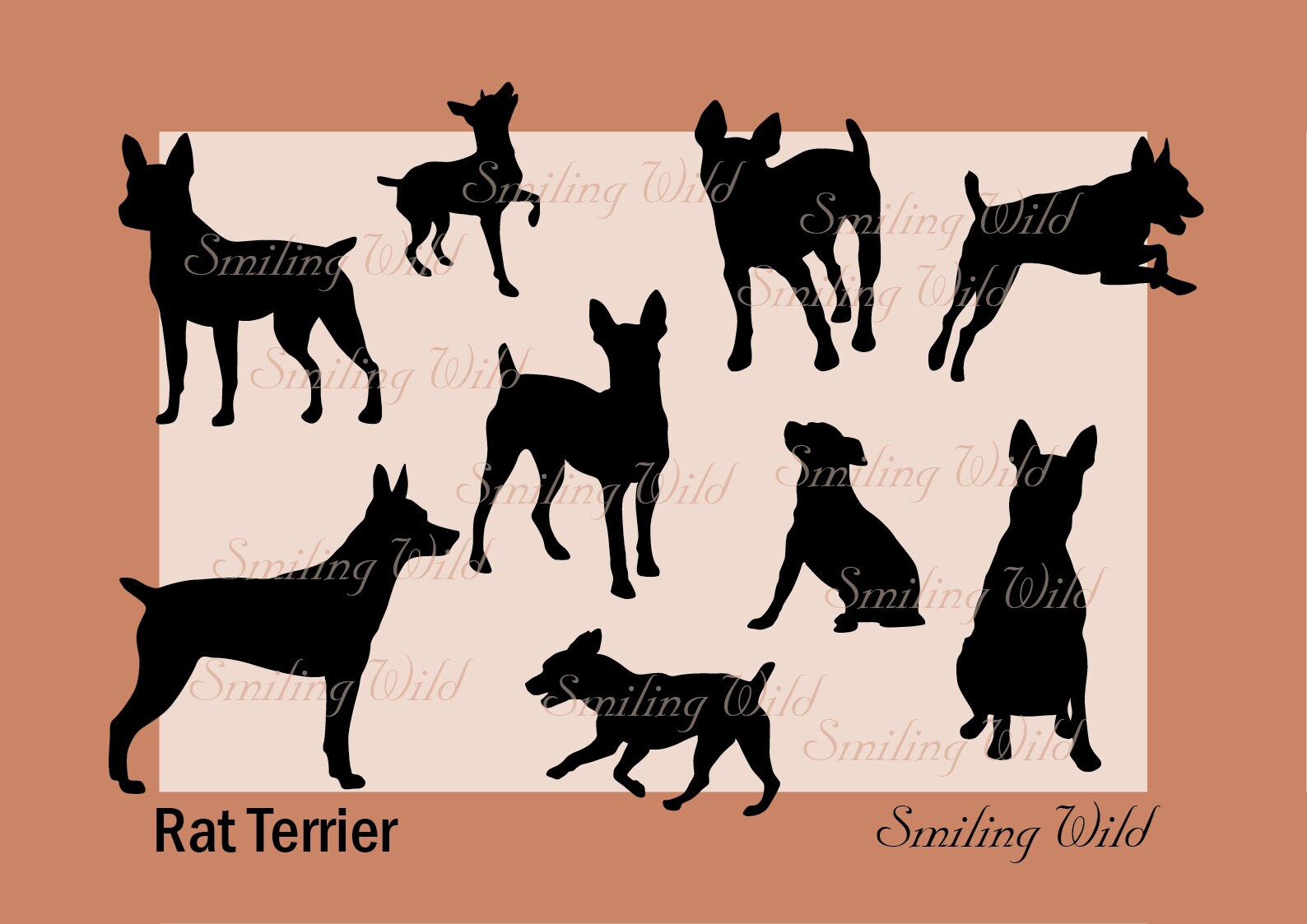 Scrapbooking Craft Supplies & Tools rat terrier digital cuttable design ...