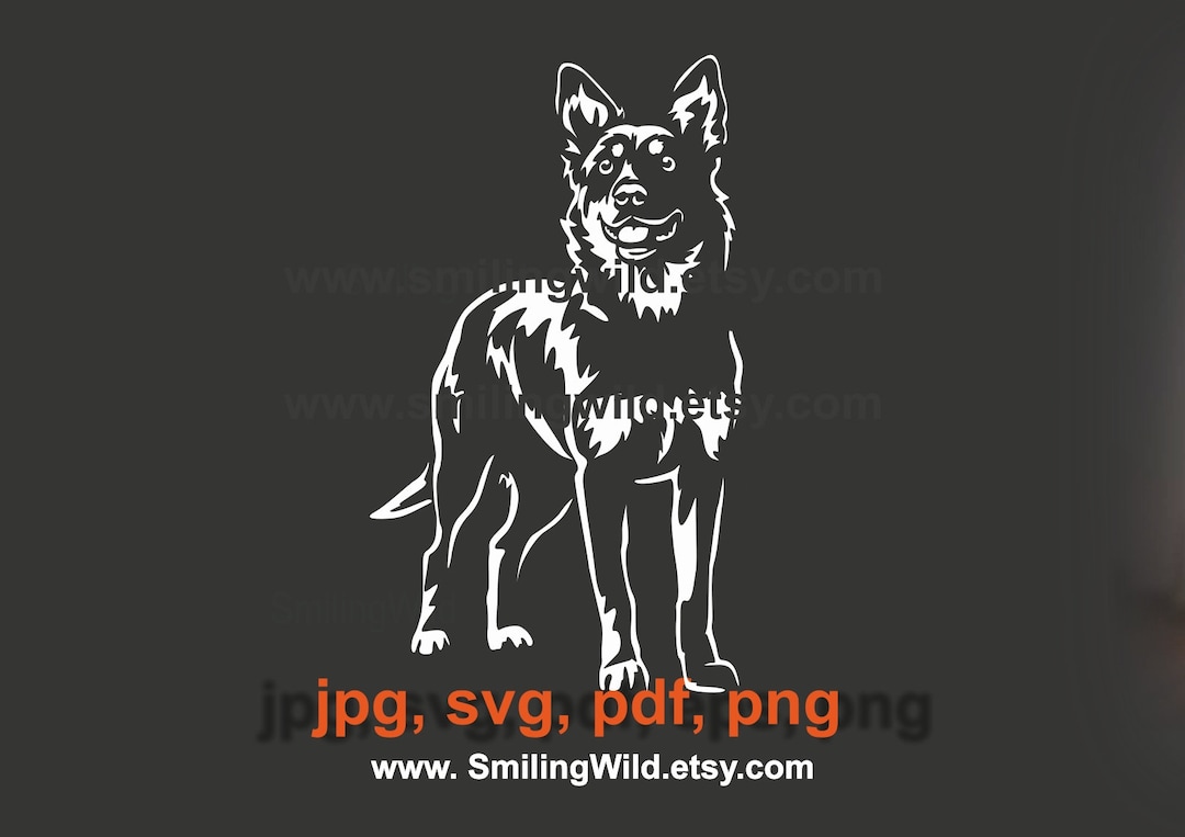 Kelpie Svg Dog Vector Art File Australian Kelpie Cut File Cuttable ...