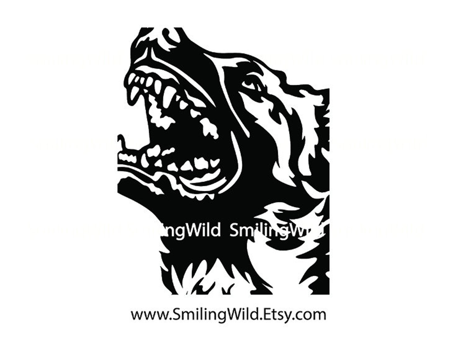 Angry Dog SVG Clipart - Malinois Vector Cut File, K9 Barking Dog ...