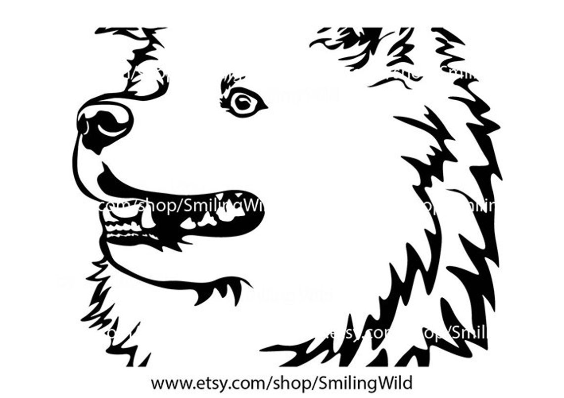 Samoyed Dog Svg Vector Graphic Art Cut File Samoyed Clipart - Etsy
