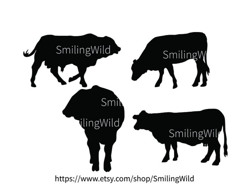 Beefmaster Cattle Svg Vector Graphic Silhouette Beefmaster - Etsy
