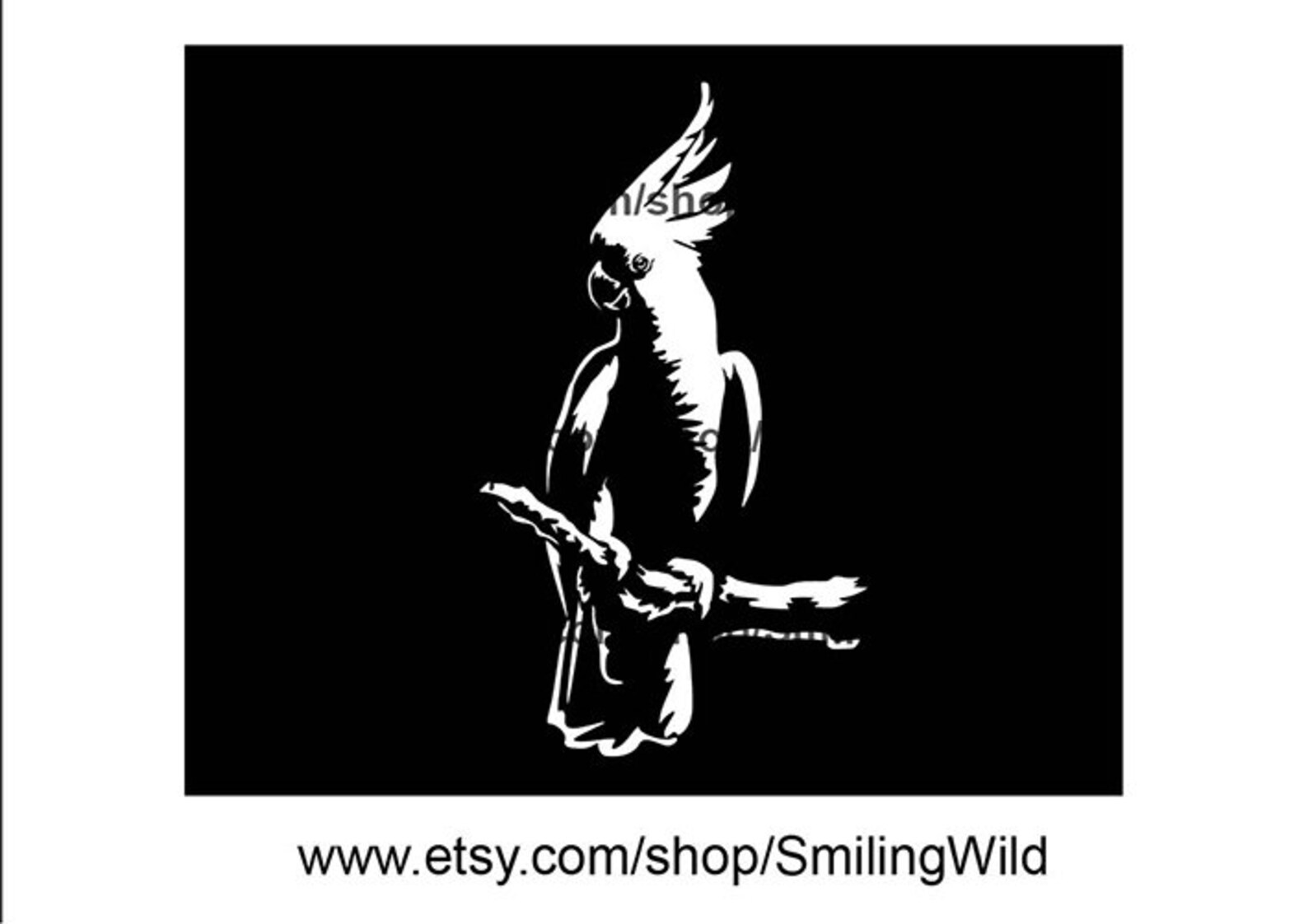 Cockatoo Svg Vector Graphic Cut File Cuttable Bird Artwork | Etsy