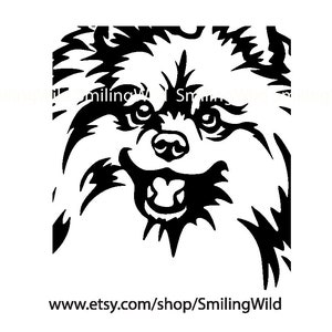 Medium German Spitz Svg Cuttable Digital Clip Art Design, Lying Spitz ...