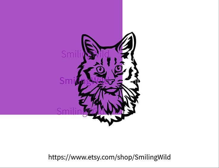 Tabby Cat Svg Clip Art Design Tabby Cat Cuttable Vector - Etsy Australia