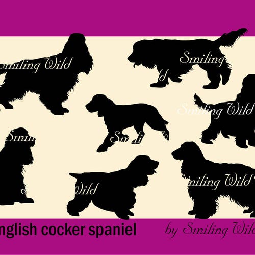 Cocker Vector Art Spaniel Clipart Png Cocker Svg Cocker - Etsy