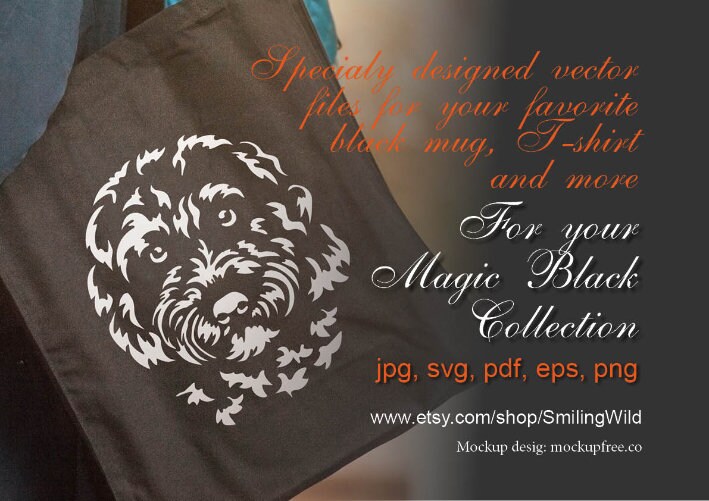 Cavapoo Dog Svg Head Clip Art Digital Vector File Cavapoo - Etsy UK