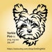 Yorkie Poo Svg Clip Art Illustration, Yorkie Poo Vector Graphic ...