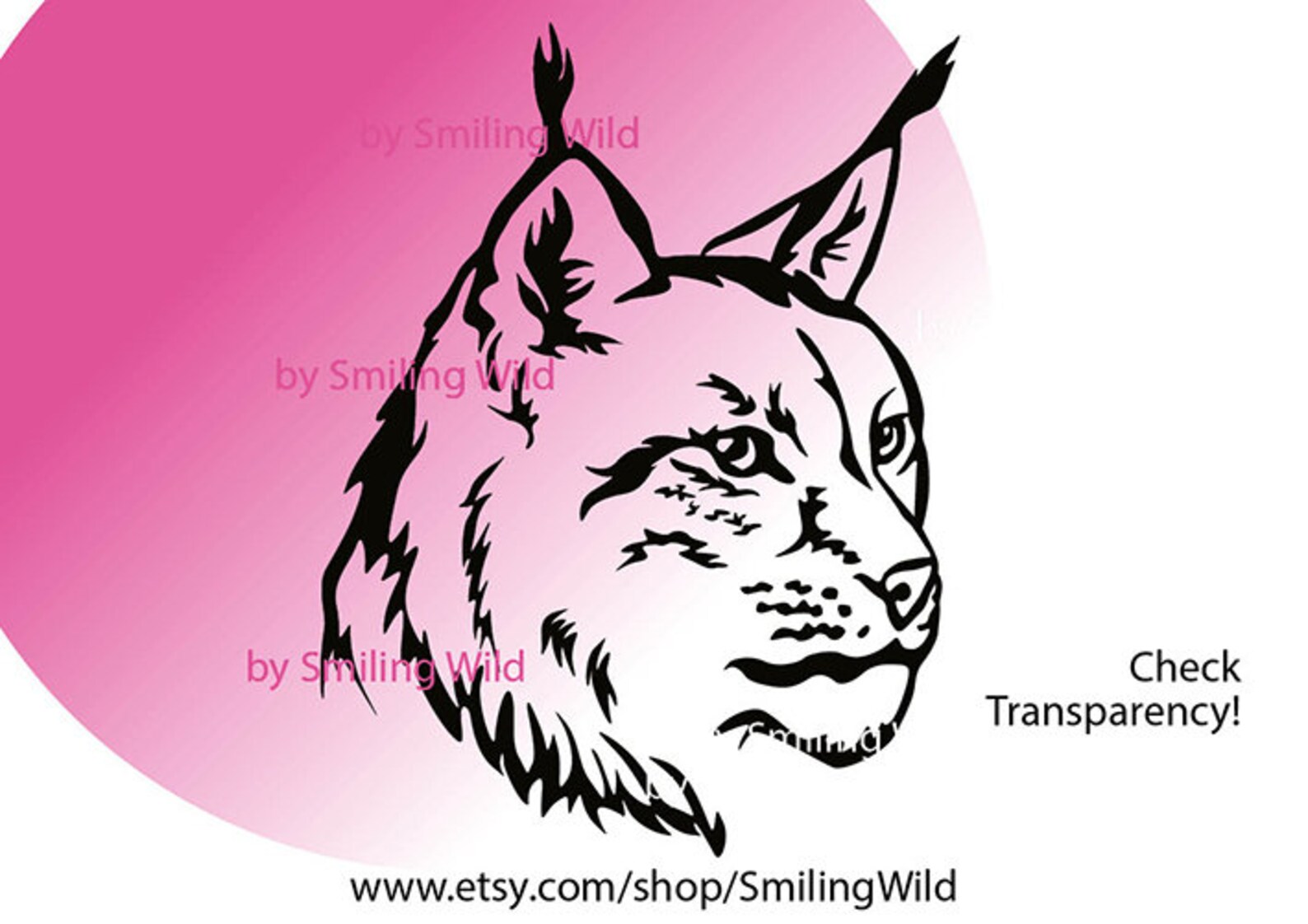 Lynx /02/ Svg Vector Graphic Art Portrait Wild Forest Animal | Etsy