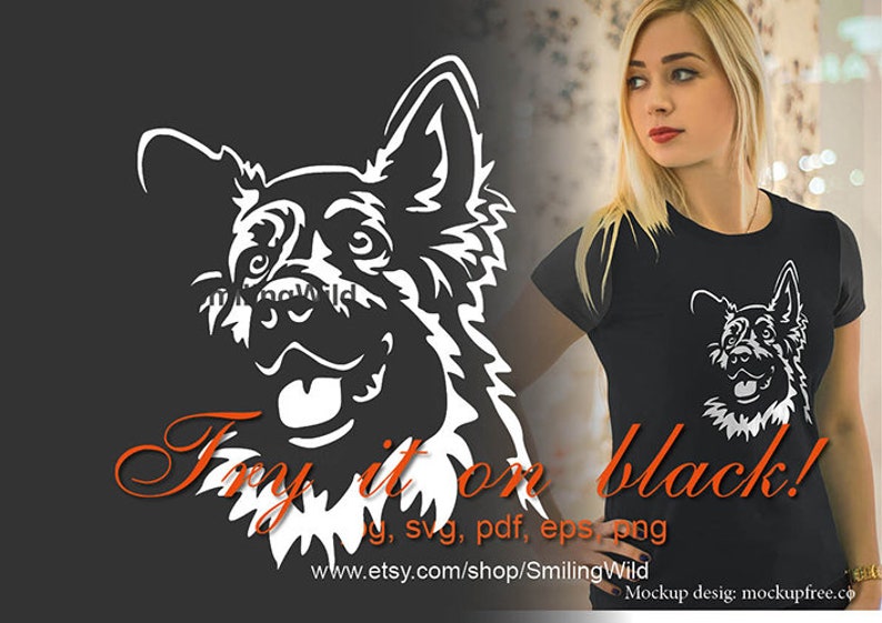 Shiloh Shepherd Svg Dog Face Cuttable Clip Art File Shiloh - Etsy
