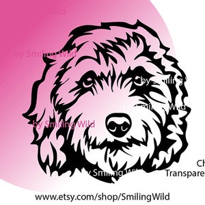 Labradoodle Face Svg Vector Graphic Art Labradoodle Cut File Cuttable ...