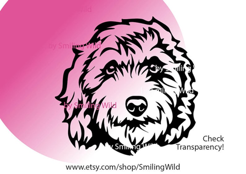 Labradoodle Face Svg Vector Graphic Art Labradoodle Cut File - Etsy