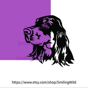 Gordon Setter Svg Face Vector Graphic Art Clip Art Gordon Setter Cut ...