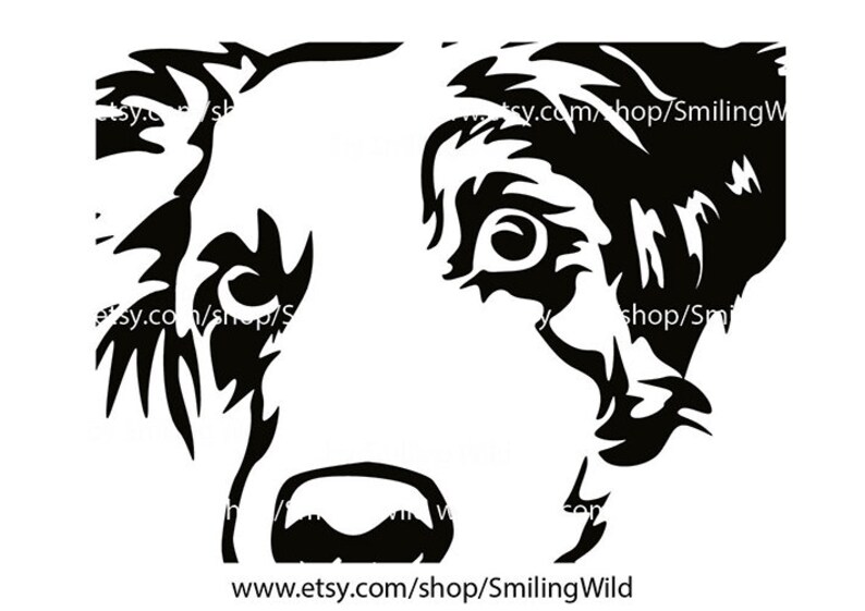 Mini Aussie Svg Funny Cute Dog Portrait Miniature Australian - Etsy