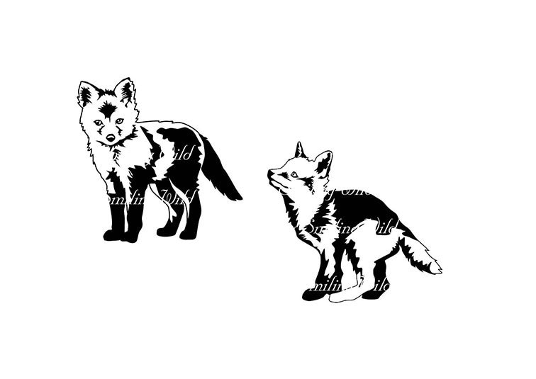 Fox Family Svg Animal Mom Vector Graphic Art Png Clipart | Etsy
