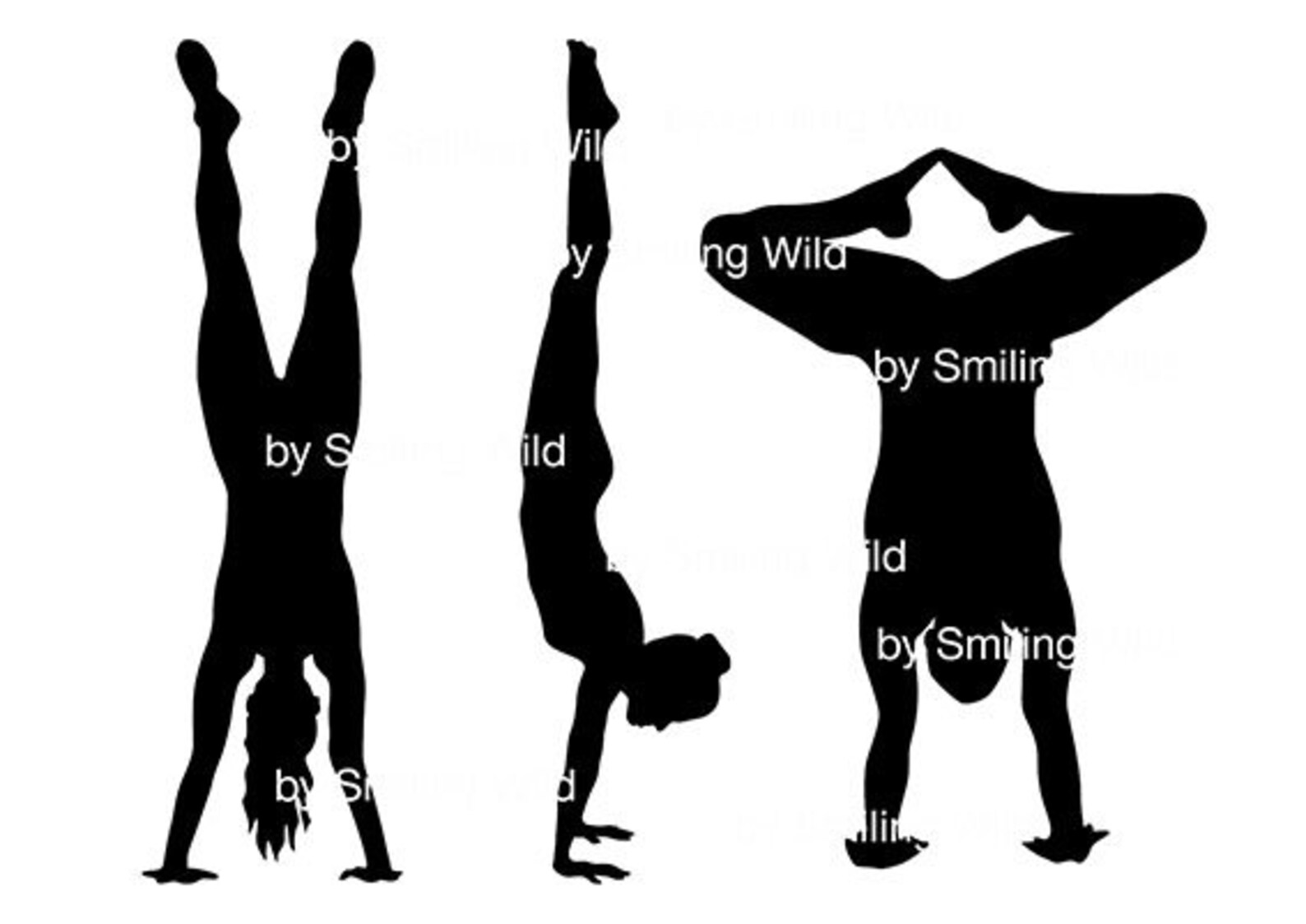 Handstand Svg Clipart Acrobat Silhouette Cut File Cuttable for - Etsy