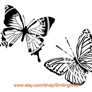Butterfly Svg Clipart Cut File Cuttable Butterfly Printable - Etsy
