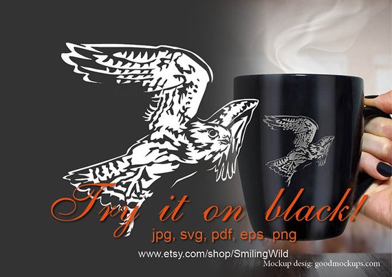 Flying Bird Svg Falcon Svg Vector Art Cut File Birds of Prey - Etsy