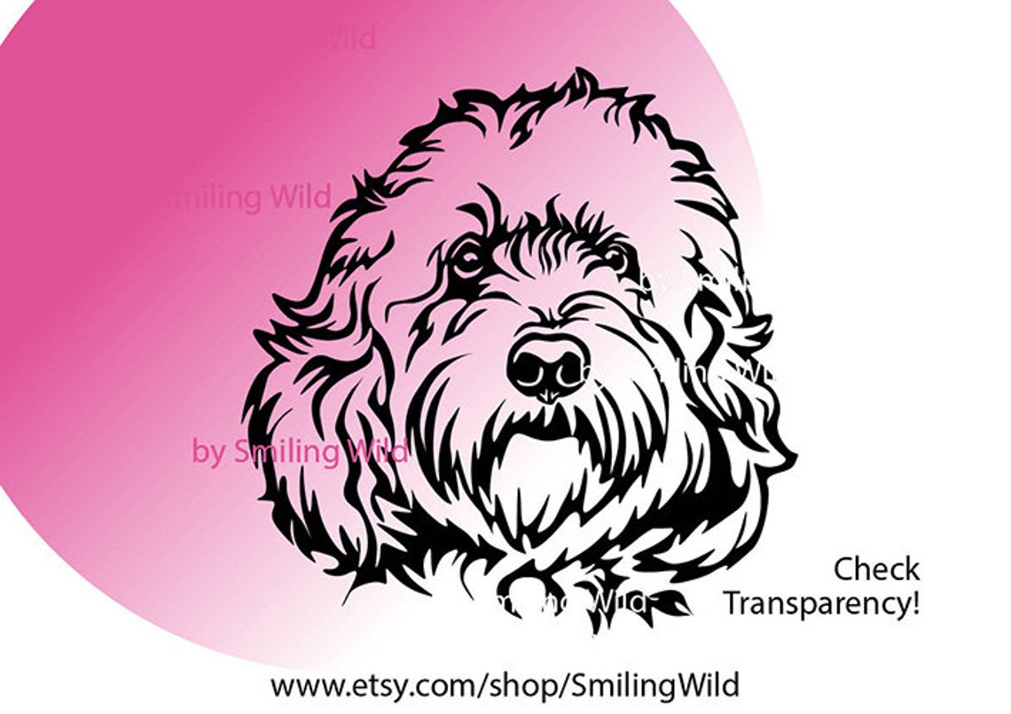 Cockapoo Svg Vector Art Portrait Cockapoodle Clipart - Etsy UK