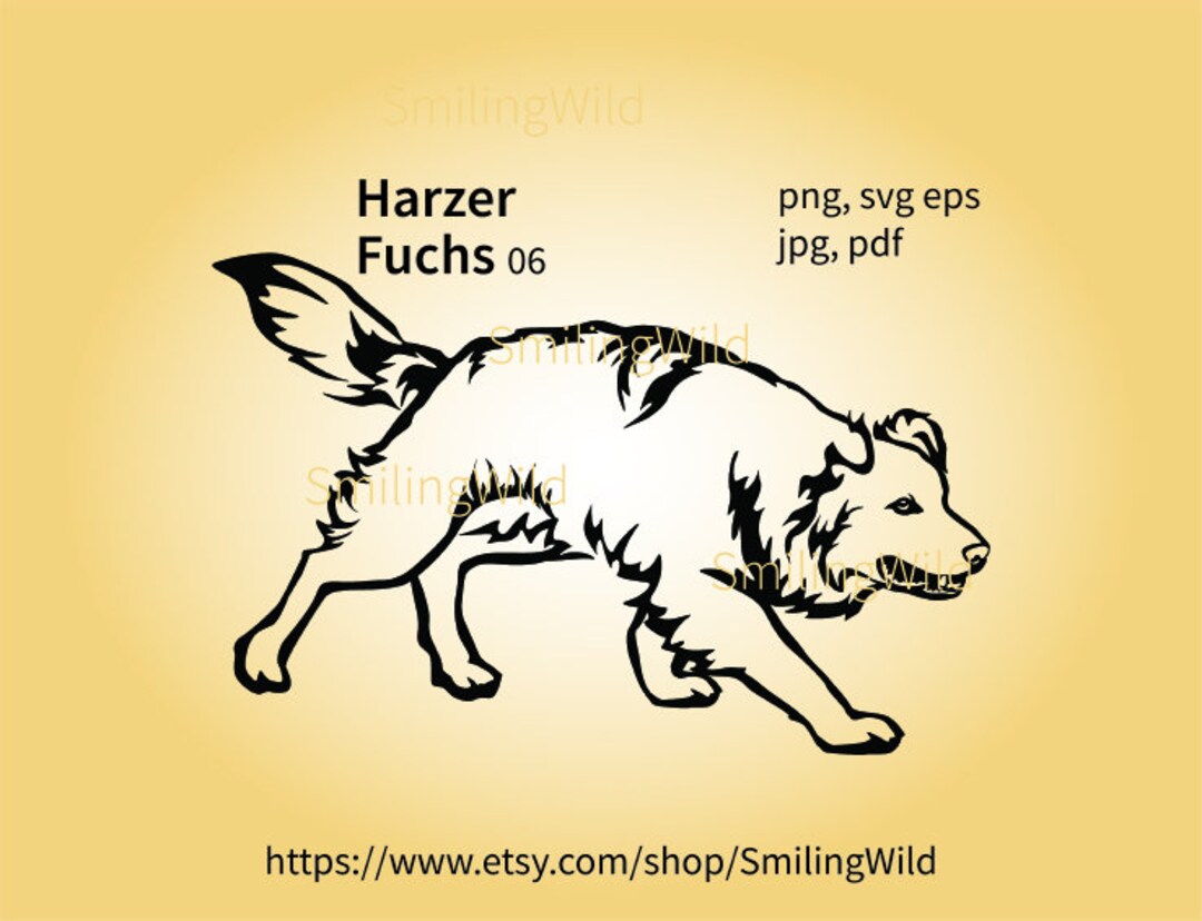 Harzer Fuchs Svg Herding Dog Cuttable Vector Graphic Clip Art - Etsy
