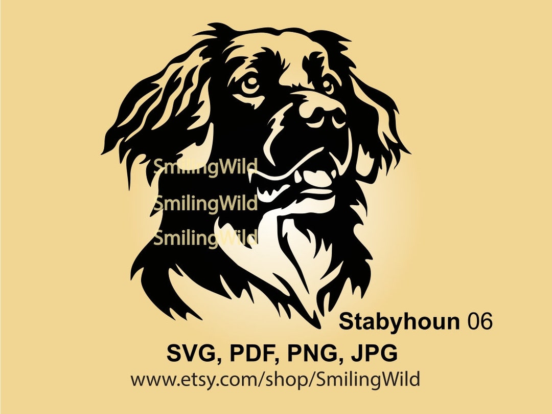 Stabyhoun Svg Portrait Dog Cuttable File Vector Graphic Art Stabyhoun ...