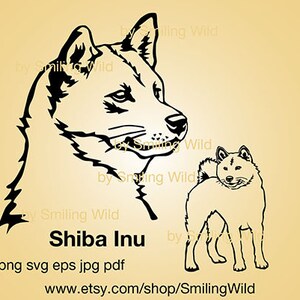 Shiba Inu Dog Svg Cut File Cuttable Vector Graphic Art Shiba Inu Dog ...