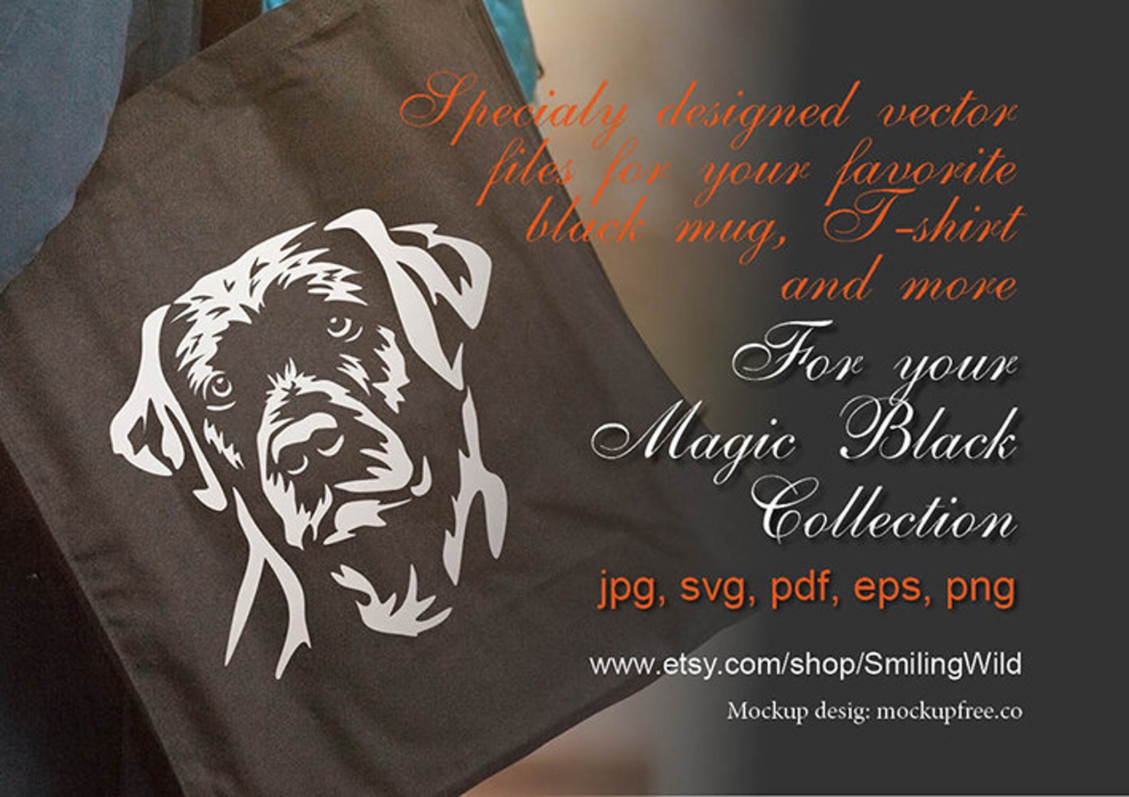 Black Labrador Retriever Svg Vector Graphic File /bmc06/ - Etsy