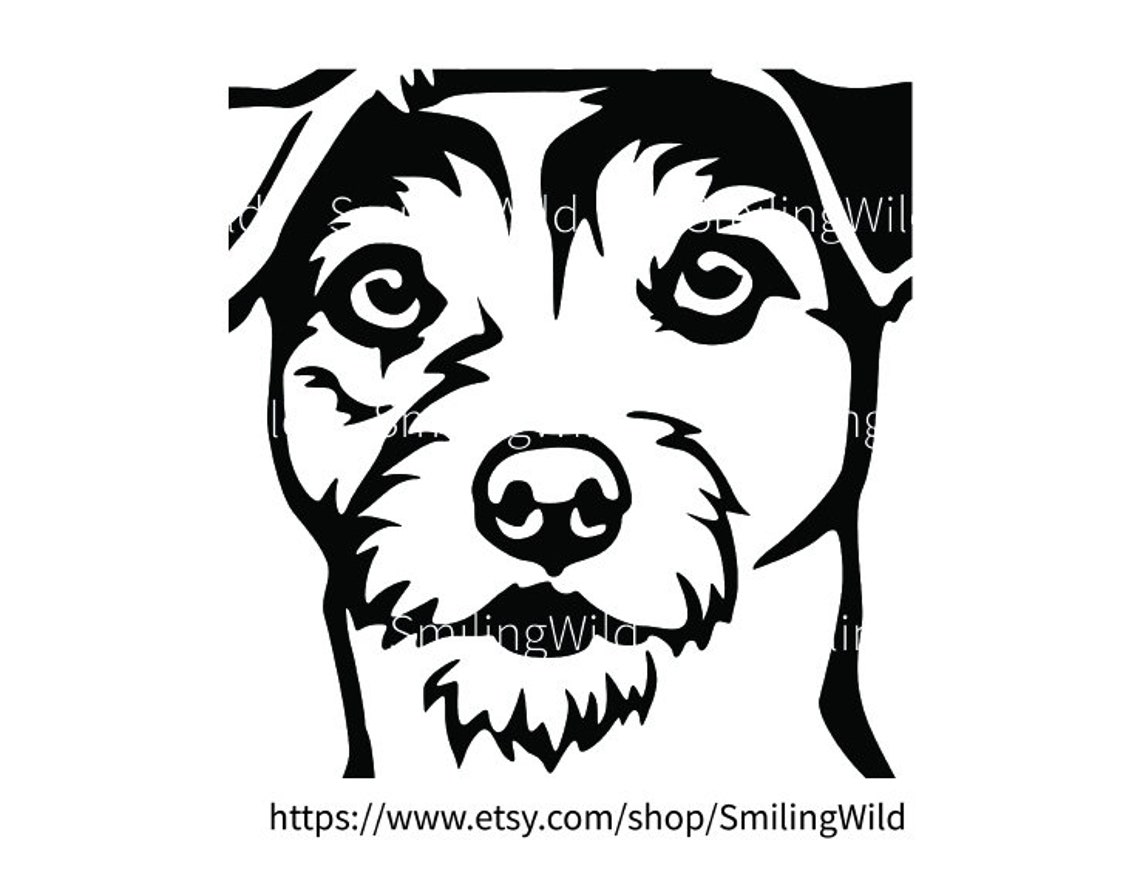 Wire Haired Parson Russell Terrier Svg Vector Graphic Art Cut - Etsy