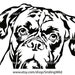 Boxer Dog Breed Svg /03/ Boxer Face Vector Graphic Art Logo Creation ...