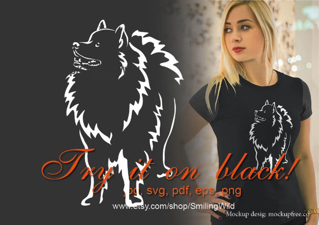 Wolfspitz Svg, Keeshond Clip Art Cuttable Portrait, Keeshond Vector ...