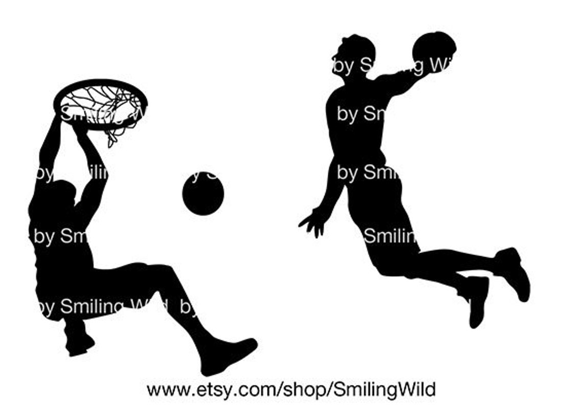 Basketball Slam Dunk Svg Basket Ball Svg Silhouette Sport - Etsy Australia