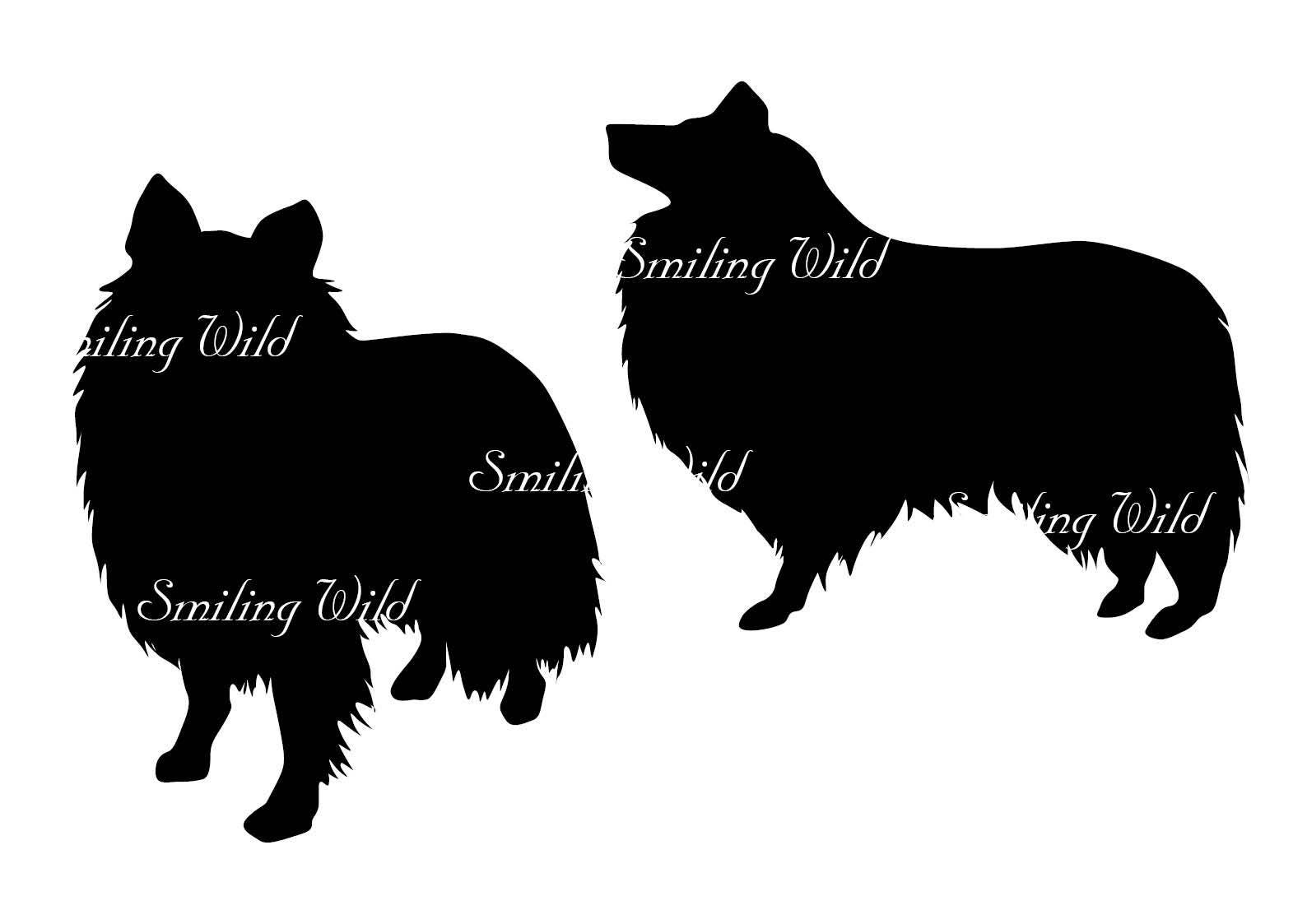 Sheltie Svg Silhouette Png Clipart Shetland Sheepdog Printable | Etsy