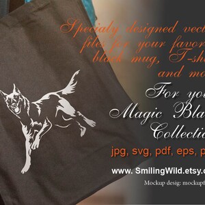 Malinois Svg Running Dog Vector Graphic Art, Running Malinois Cut File ...