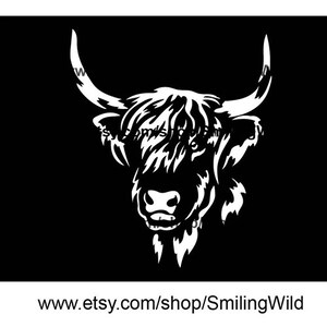 Highland Beef Cattle Svg Vector Graphic Cut File, Highland Bull ...