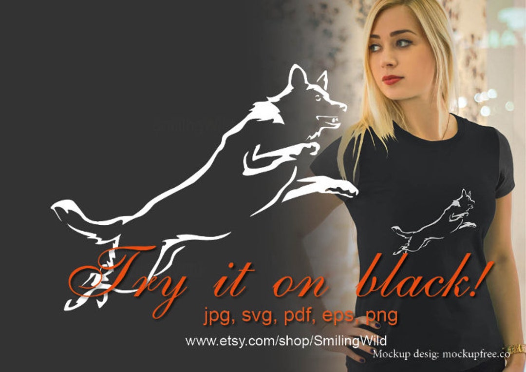 Jumping Dog Svg, German Shepherd Vector Graphic Clip Art, Png, Svg, Eps ...