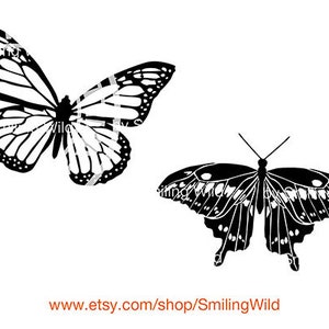 Butterfly Svg Clipart Cut File Cuttable Butterfly Printable - Etsy