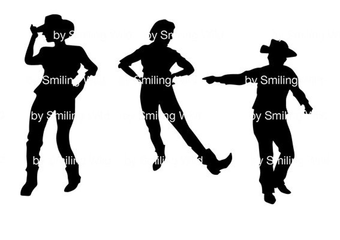 Western Dances Svg Line Dances Svg Cowboy Dance Svg Clipart - Etsy