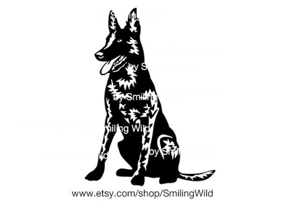 Paper, Party & Kids Dutch Shepherd Cut Files Dog Svg Png Eps Sitting ...