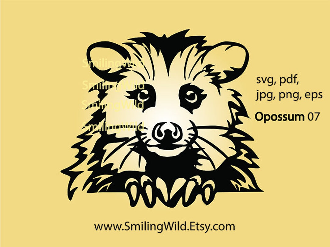 Opossum Svg Vector Graphic Art Opossum Clipart Wild Animal Svg Cut File ...