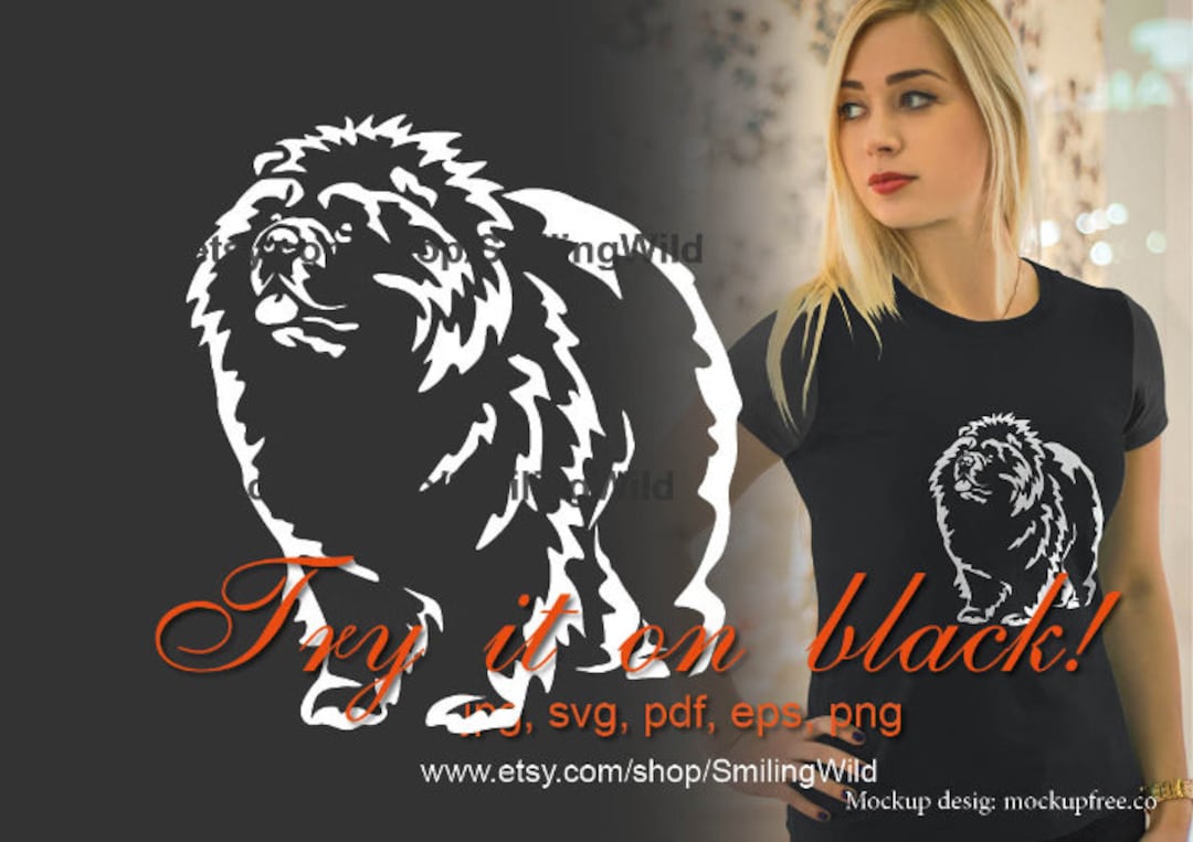 Chow Chow Dog Svg Vector Graphic Digital Design, Chow Chow Cuttable ...