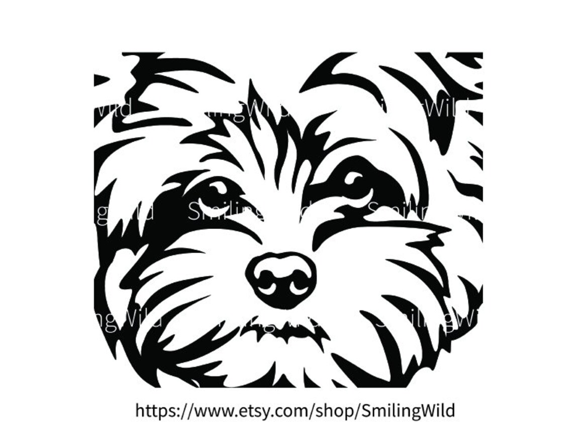 Yorkie Poo Svg Clip Art Illustration Yorkie Poo Vector - Etsy