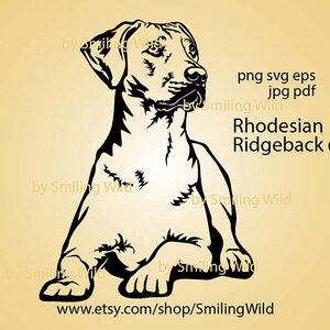Rhodesian Ridgeback Svg Lying Dog Clipart Vector Graphic Art - Etsy