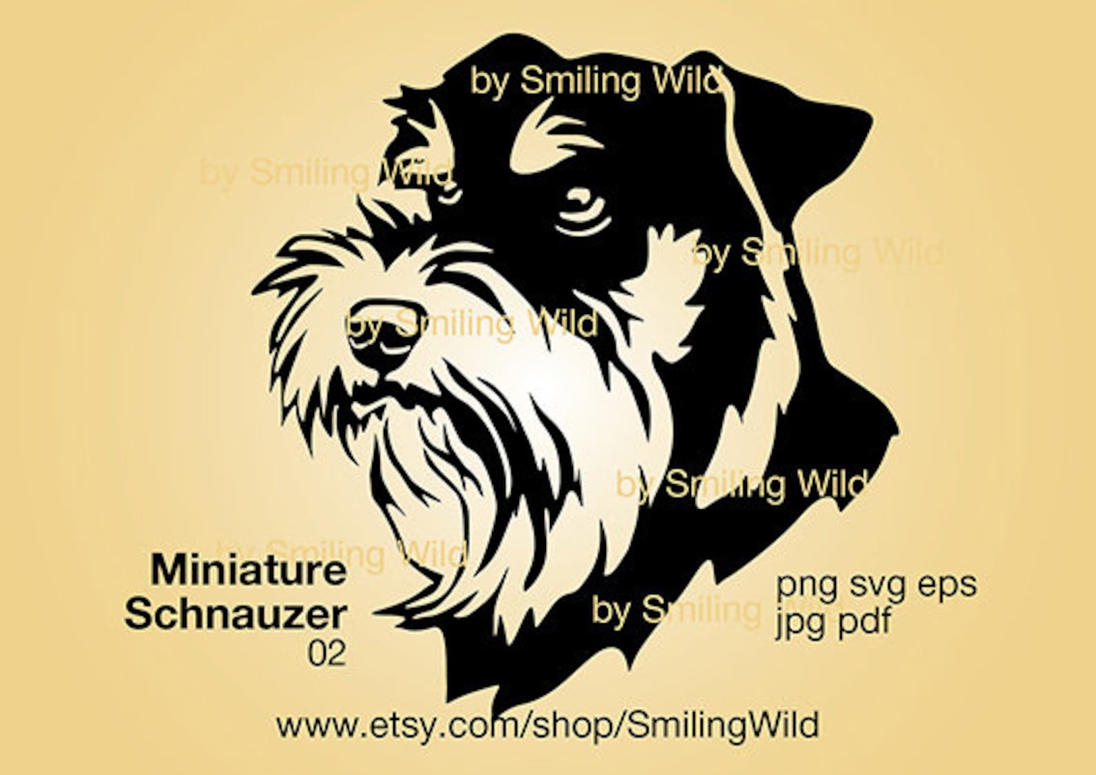 Miniature Schnauzer Dog Svg Cricut Cut File Clipart Vector | Etsy
