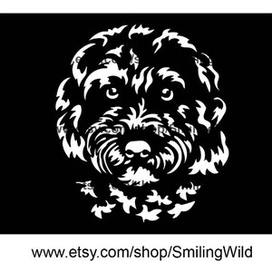 Cavapoo Dog Svg Head Clip Art Digital Vector File, Cavapoo Cuttable ...
