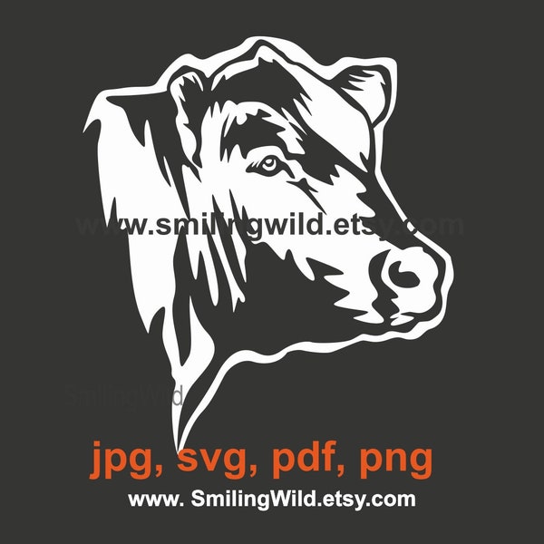 Black Angus Cattle Art - Etsy