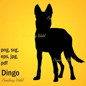 Dingo Silhouette Australia Animal Svg Png Wild Animal Vector - Etsy