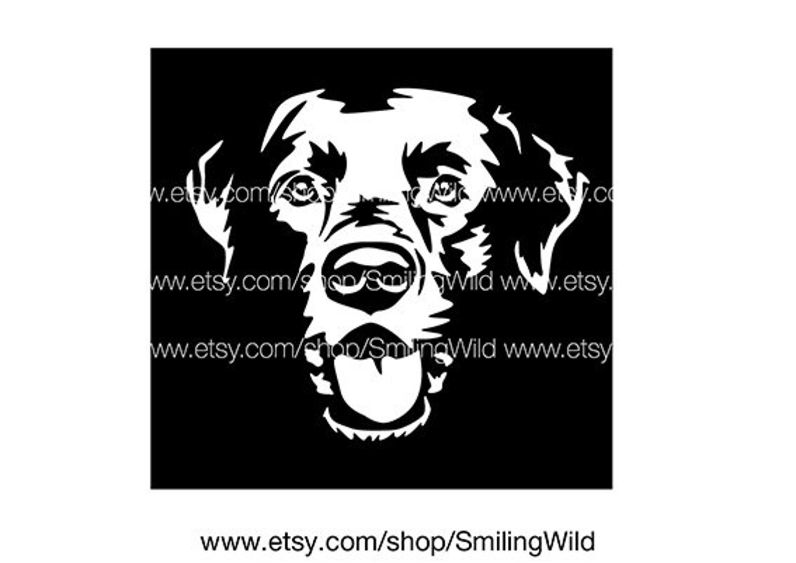 Labrador Retriever White Svg Vector Graphic File for Black - Etsy
