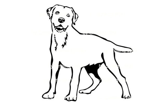 Black Lab Clip Art