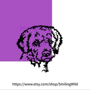 Lagotto Romagnolo Svg Portrait Clipart Printable Cut File Cuttable ...
