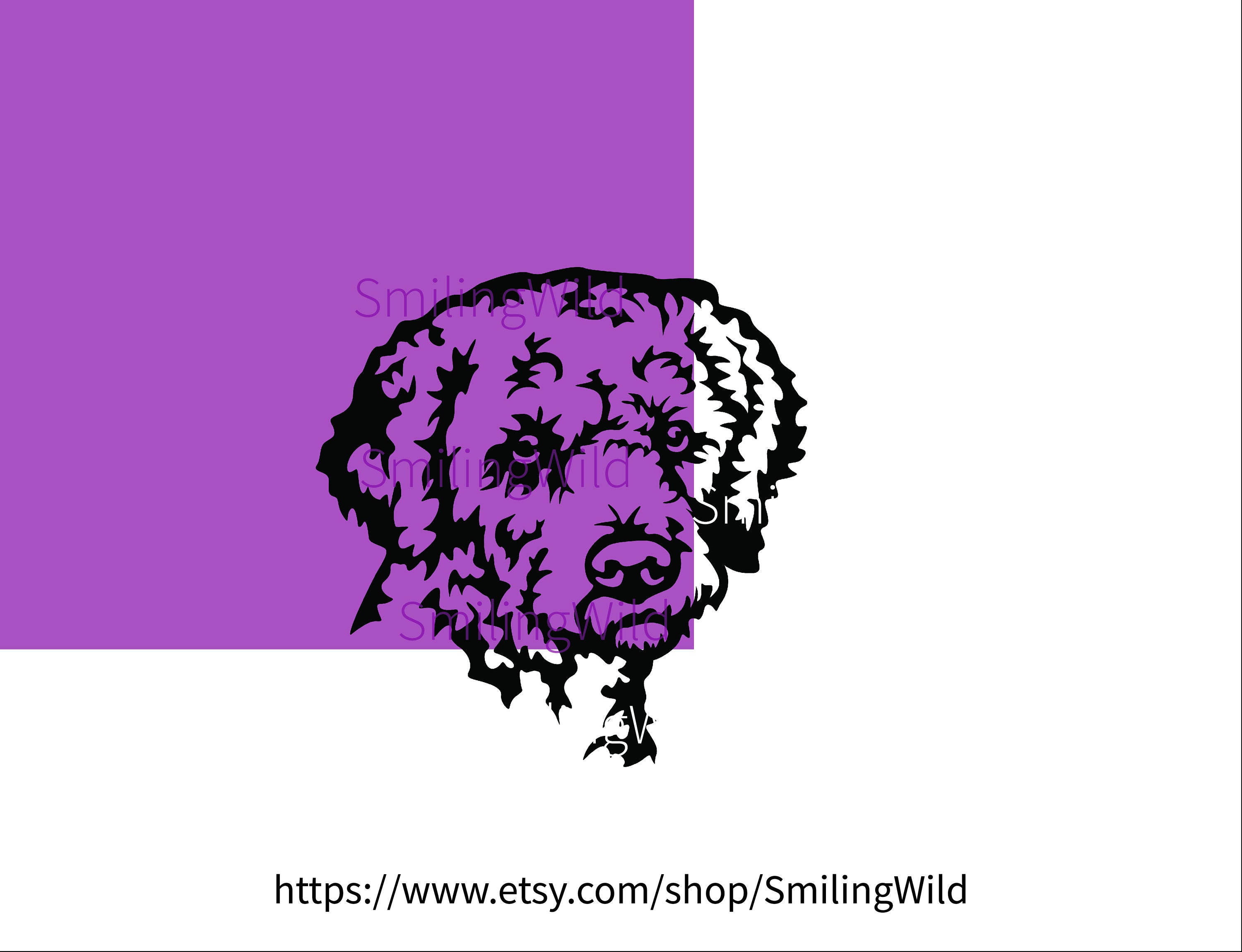 Lagotto Romagnolo Svg Portrait Clipart Printable Cut File - Etsy Israel