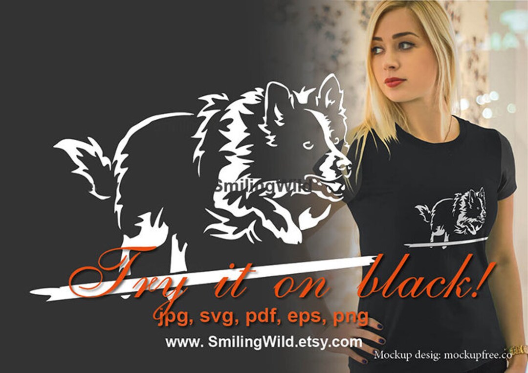 Border Collie Agility Jump Svg White Vector Graphic Digital Design ...